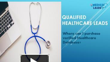 PPT – Best Healthcare Database PowerPoint presentation | free to ...