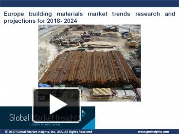 PPT – Europe building materials market share by applications and ...