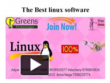 The Best linux software presentation | free to download