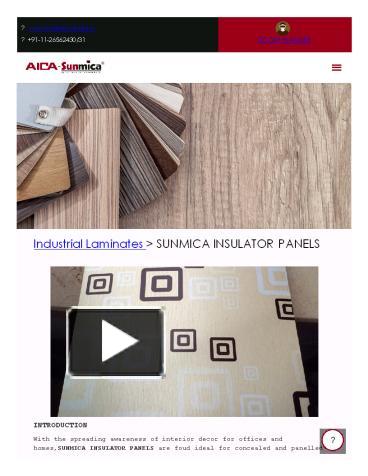 Sunmica Insulator Panels | Industrial Laminates Sheets – AICA Sunmica ...