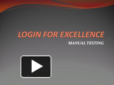PPT – Manual Testing Training in Chennai PowerPoint presentation | free ...