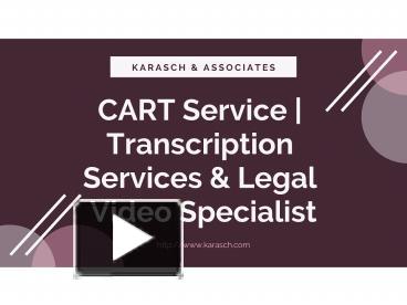 PPT – CART Captioning PowerPoint presentation | free to download - id ...