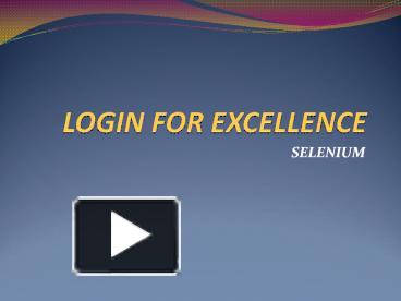 PPT – How Do I Become Selenium Trainer PowerPoint presentation | free ...