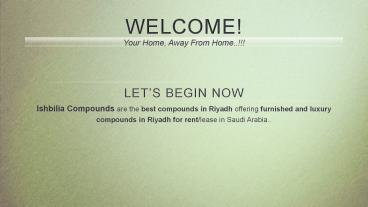 Best Expat Compounds in Riyadh Saudi (1) presentation | free to view
