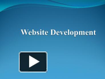 website development presentation | free to download