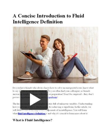 PPT – Fluid Intelligence Definition PowerPoint presentation | free to ...