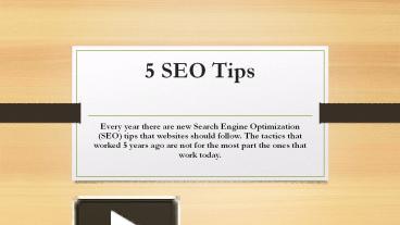 PPT – Search Engine Optimization Techniques 2019 PowerPoint ...