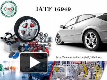 IATF 16949 Certification for Automotive presentation | free to download