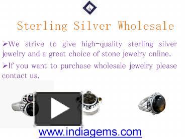 PPT – Sterling Silver Wholesale PowerPoint presentation | free to ...