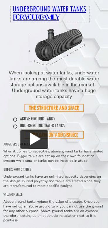 PPT – Underground Water Tanks For Your Family PowerPoint presentation ...