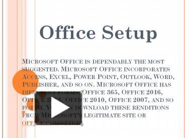 PPT – office.com/setup – Activate, Setup and Install PowerPoint ...