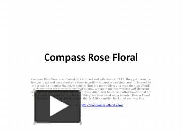 Compass Rose Floral presentation | free to download
