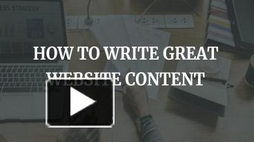 PPT – How to write great website content PowerPoint presentation | free ...