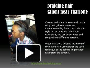 children Hair Braiding Salon Charlotte presentation | free to download