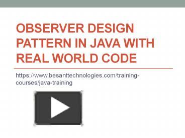 PPT – java training in chennai PowerPoint presentation | free to ...