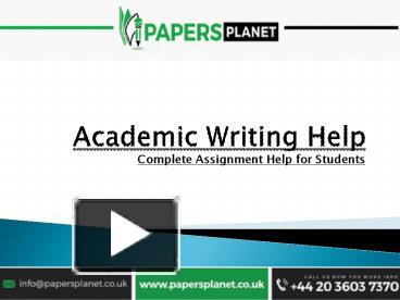 Academic Writing Service | Assignment Writing Help | Papers Planet ...