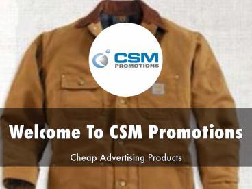 Detail Presentation About CSM Promotions presentation | free to download
