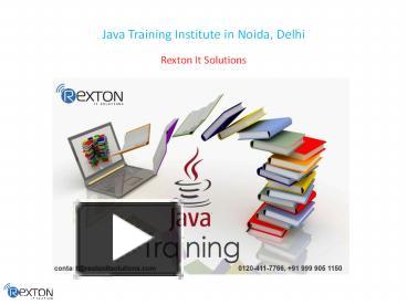 Java Training Institute in Noida, Delhi presentation | free to download