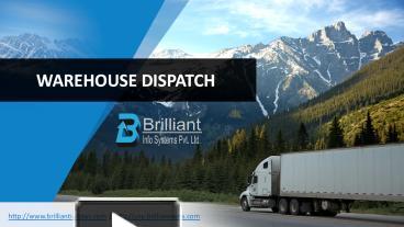 Warehouse Dispatch Order System presentation | free to download