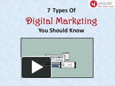 PPT – 7 Types of Digital Marketing: Which one is Right for Your ...