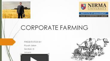Corporate Farming presentation | free to view
