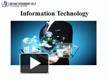 Need of Information Technology in this Modern World presentation | free ...