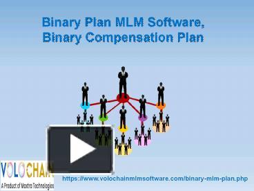 Binary Plan MLM Software | Binary Compensation Plan presentation | free ...