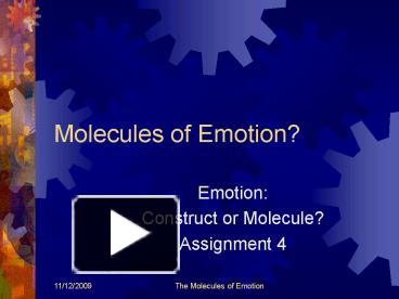 PPT – Molecules of Emotion PowerPoint presentation | free to view - id ...