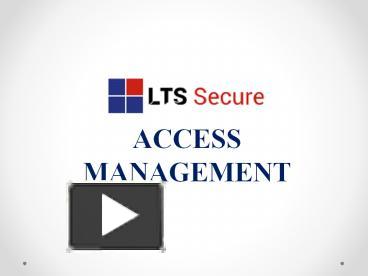 Access Management presentation | free to download