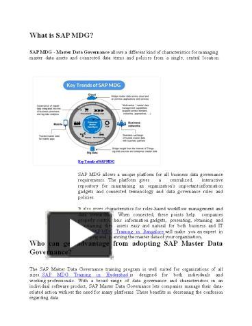 SAP MDG study materials PDF presentation | free to download