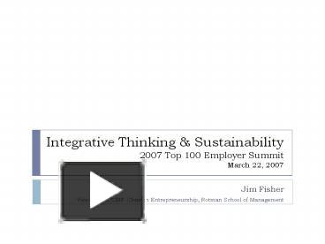 PPT – Integrative%20Thinking%20 PowerPoint presentation | free to ...