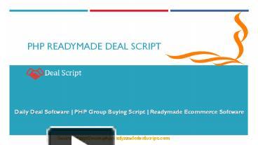 PHP Group Buying Script | Readymade Ecommerce Software presentation ...