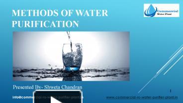 Methods of Water Purification presentation | free to download