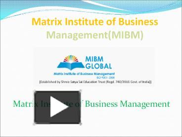 PPT – Top 10 Online Mba programmes in India - mibmglobal PowerPoint ...