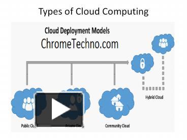 Types of Cloud Computing presentation | free to download