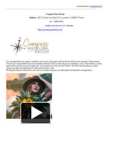 PPT – Compass Rose Floral PowerPoint presentation | free to download ...