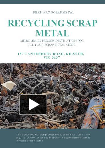 5 Important Benefits Of Recycling Scrap Metal presentation | free to ...