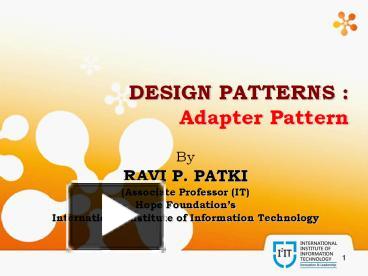 PPT – Adapter Pattern - Dept. Of Information Technology PowerPoint ...