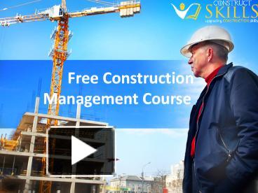 PPT – Online Construction Training PowerPoint presentation | free to ...