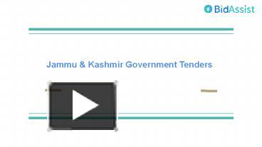 PPT – Jammu & Kashmir Latest Tenders PowerPoint presentation | free to ...