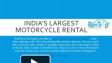 PPT – RenTrip (1) PowerPoint presentation | free to download - id ...