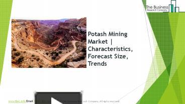 PPT – Potash Mining Global Market Report 2019 PowerPoint presentation ...