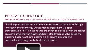 PPT – Medical Technology PowerPoint presentation | free to download ...