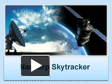Remote Tank Monitor -Nascorp Skytracker presentation | free to download