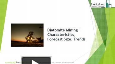 Diatomite Mining Global Market Report 2019 presentation | free to download