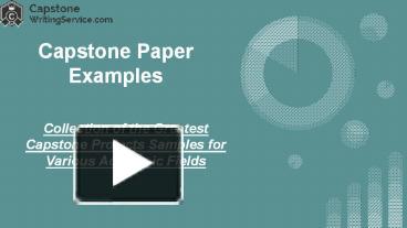 Collection of the Greatest Capstone Projects Samples for Various ...