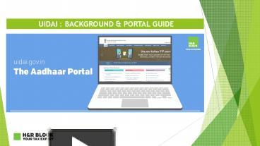UIDAI Portal: Official Website for Aadhaar presentation | free to view