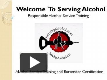 Responsible Alcohol Service Training and Bartender Certification ...