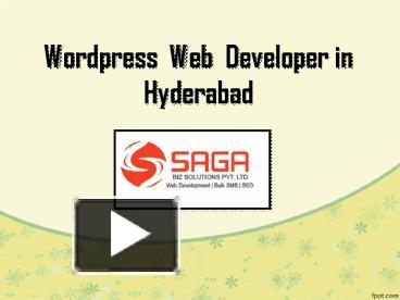 PPT – Wordpress Web Developer in Hyderabad, Website Designing in ...
