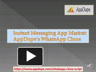 Instant Messaging App presentation | free to download